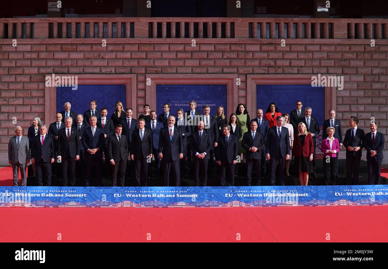 Tirana. 6th Dec, 2022. Photo taken on Dec. 6, 2022 shows ...