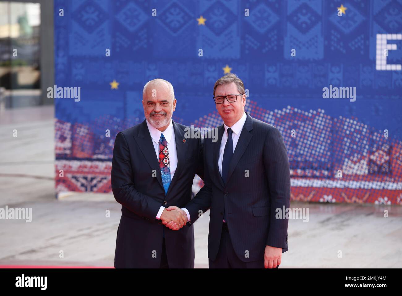 Tirana, Albania. 6th Dec, 2022. Albanian Prime Minister Edi Rama (L ...