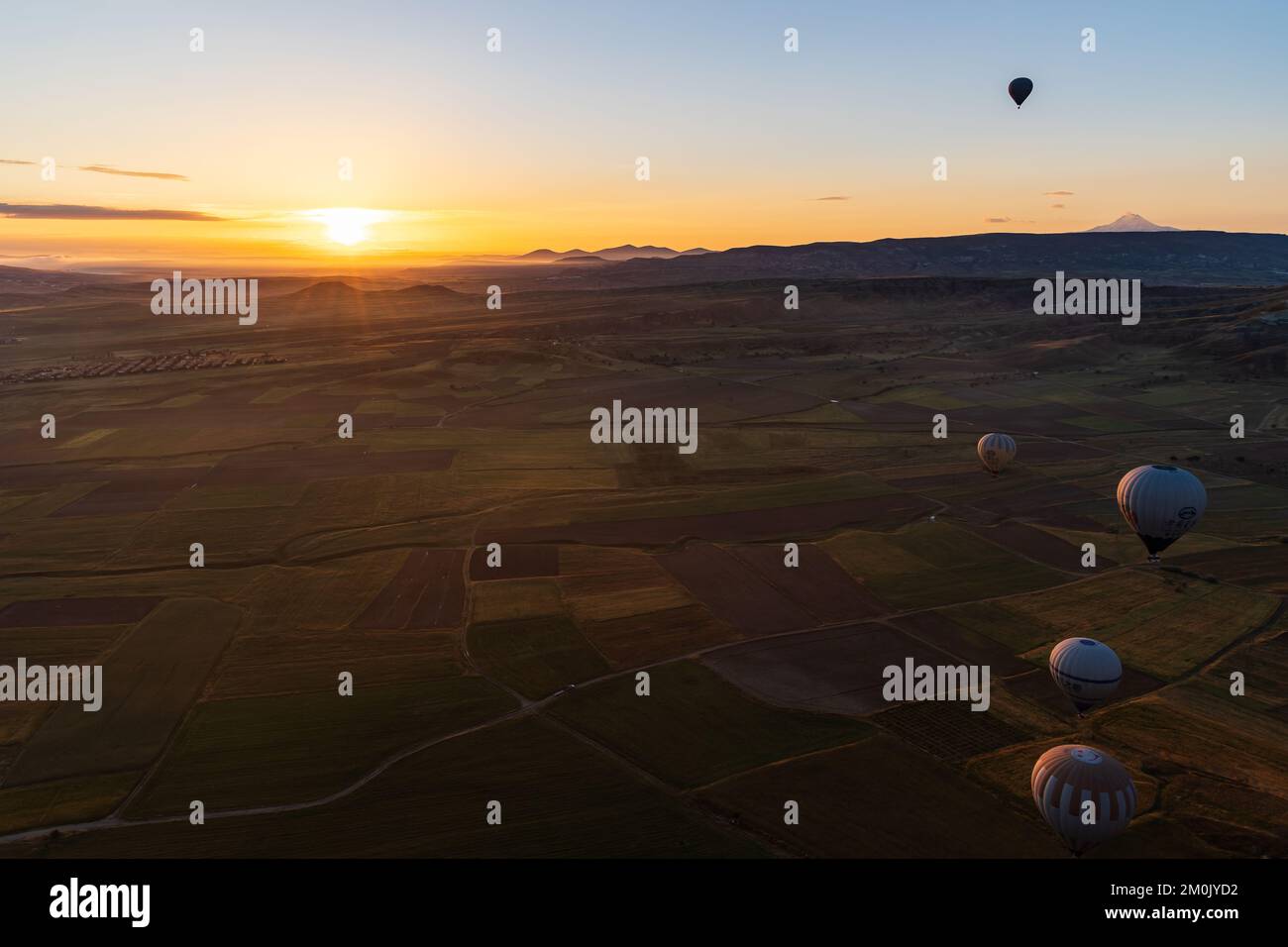 Hot air balloons in Cappadocia Stock Photo - Alamy