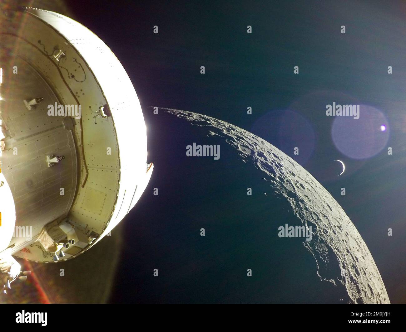 In Space. 5th Dec, 2022. On the 20th day of the Artemis I mission ...