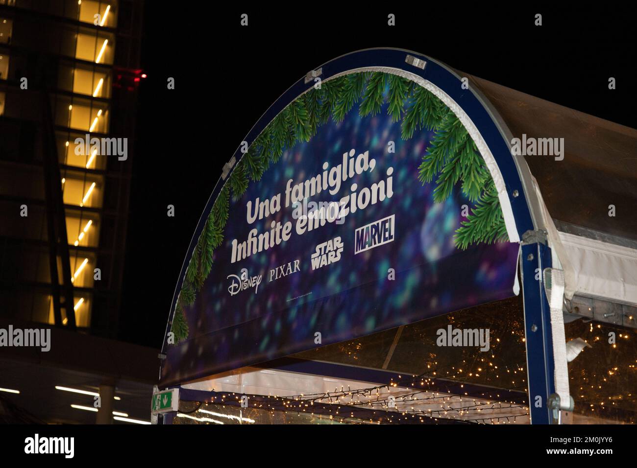 Milan, . 06th Dec, 2022. Lighting of the tree of wishes, Disney for ...