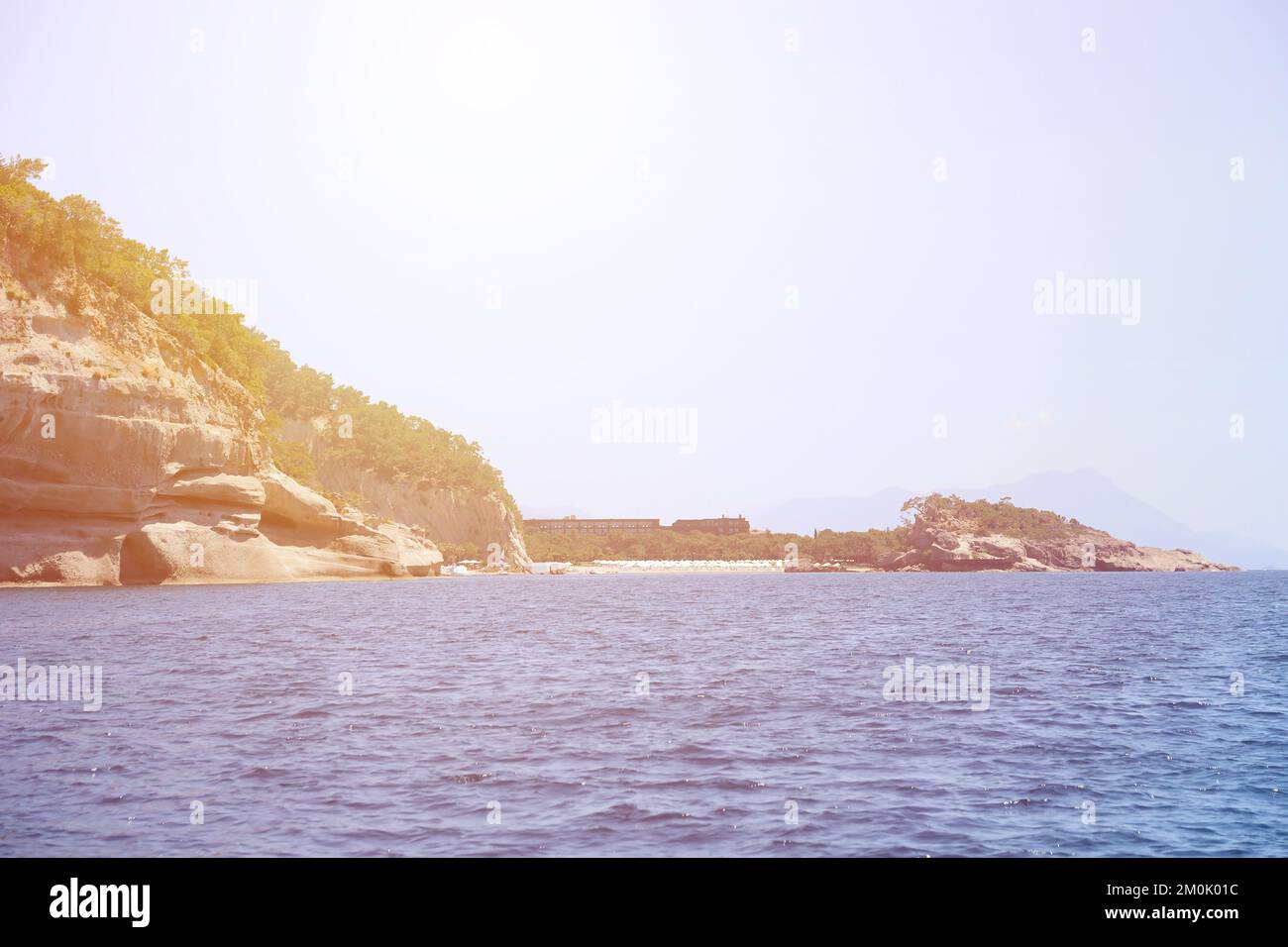 Travel in Turkey Aegean sea and rocks island landscape nature ...