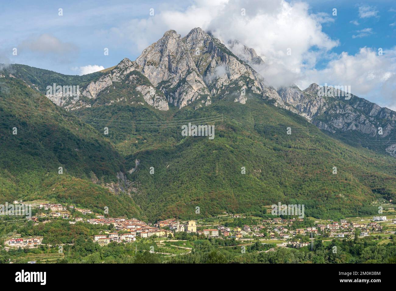village view and concarema mount, losine, italy Stock Photo - Alamy