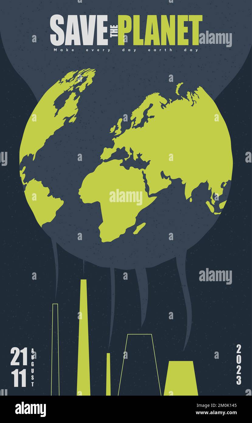 Save planet poster Stock Vector Image & Art - Alamy