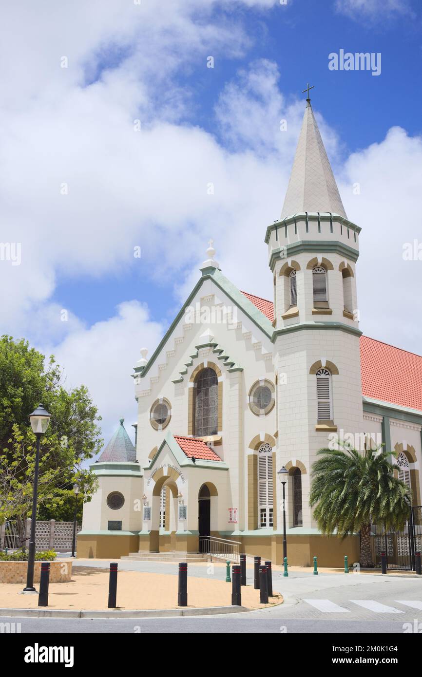 ORANJESTAD, ARUBA - JULY 17, 2022: Pro-Catedral San Francisco Di Asis ...