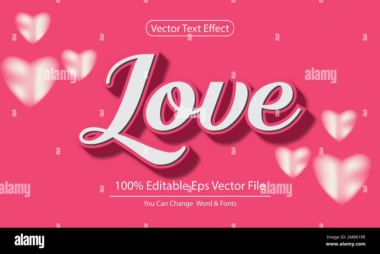 Vector 3d text effect hi-res stock photography and images - Alamy