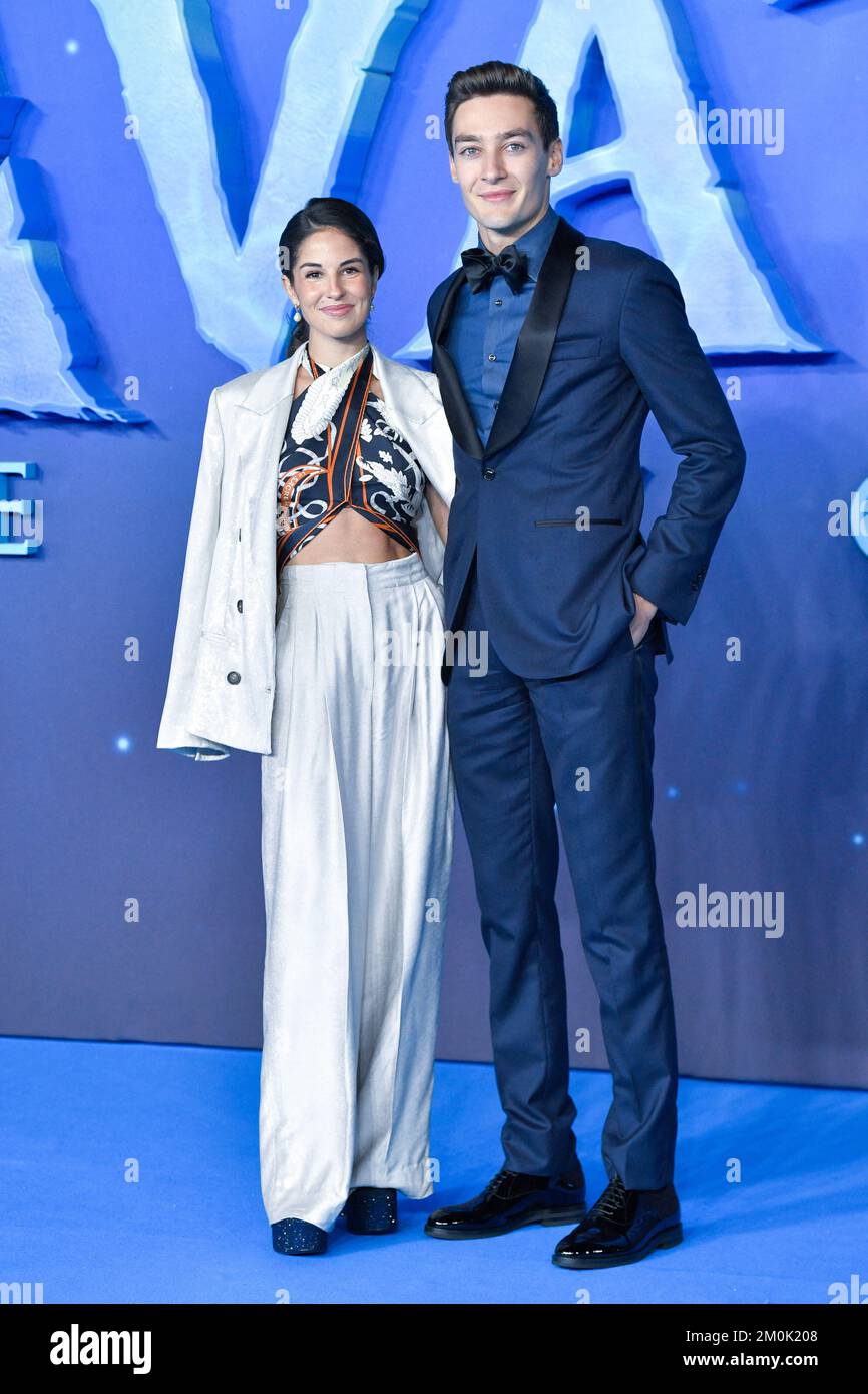 Carmen Montero Mundt and George Russell attending the Avatar: The Way ...