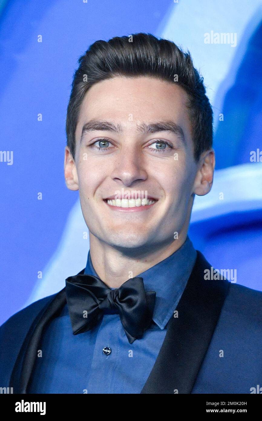 George Russell attending the Avatar: The Way Of Water World Premiere in ...