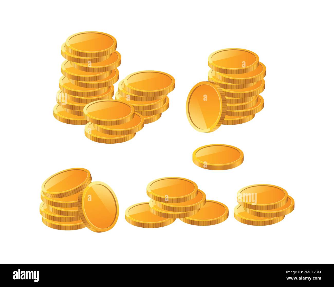 Isometric coins set Stock Vector Image & Art - Alamy