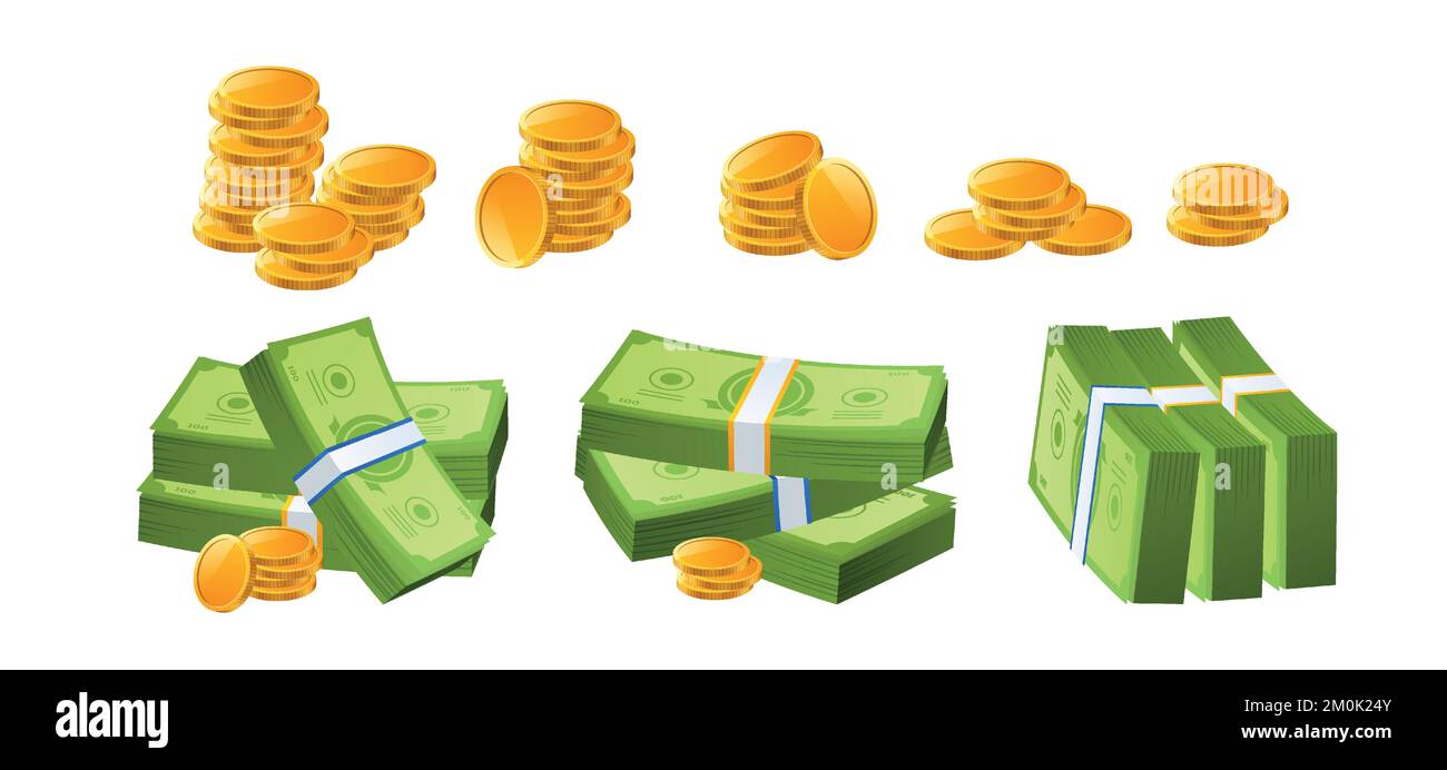 Isometric money set Stock Vector Image & Art - Alamy