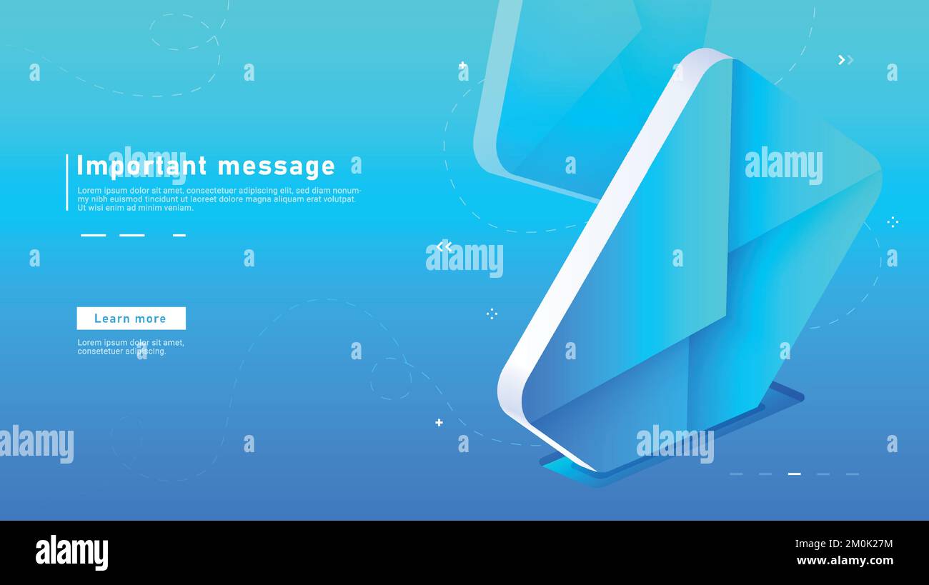 Sending Message Banner Stock Vector Image And Art Alamy