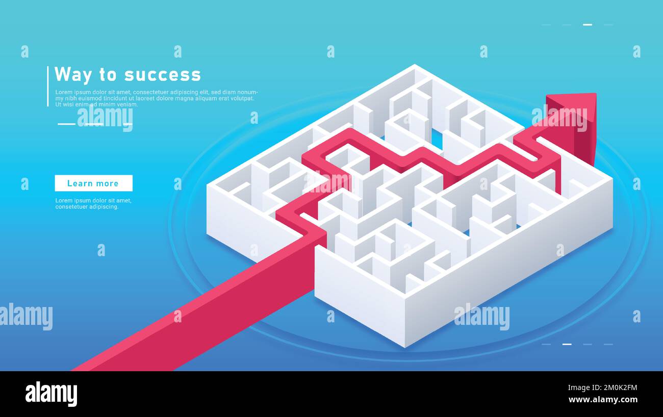 Way to success maze Stock Vector Image & Art - Alamy