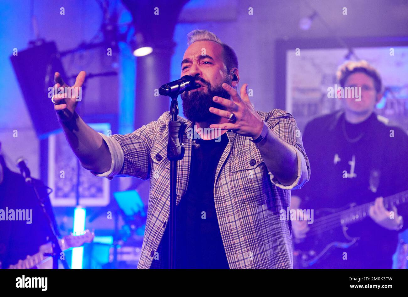 Hamburg, Germany. 06th Dec, 2022. Laith Al-Deen, singer, is on stage at ...