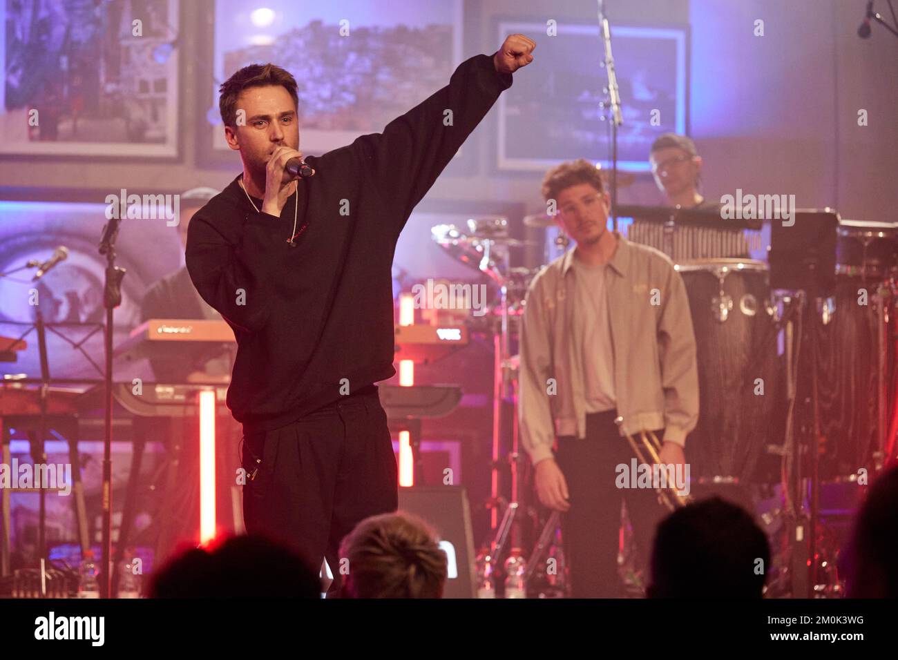 Hamburg, Germany. 07th Dec, 2022. Clueso, singer, is on stage at the ...