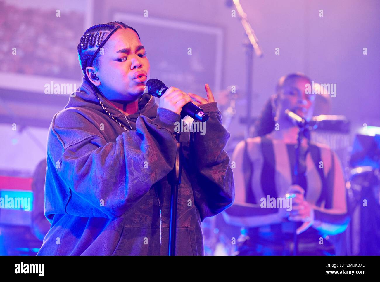 Hamburg, Germany. 06th Dec, 2022. Zoe Wees, singer, performs on stage ...