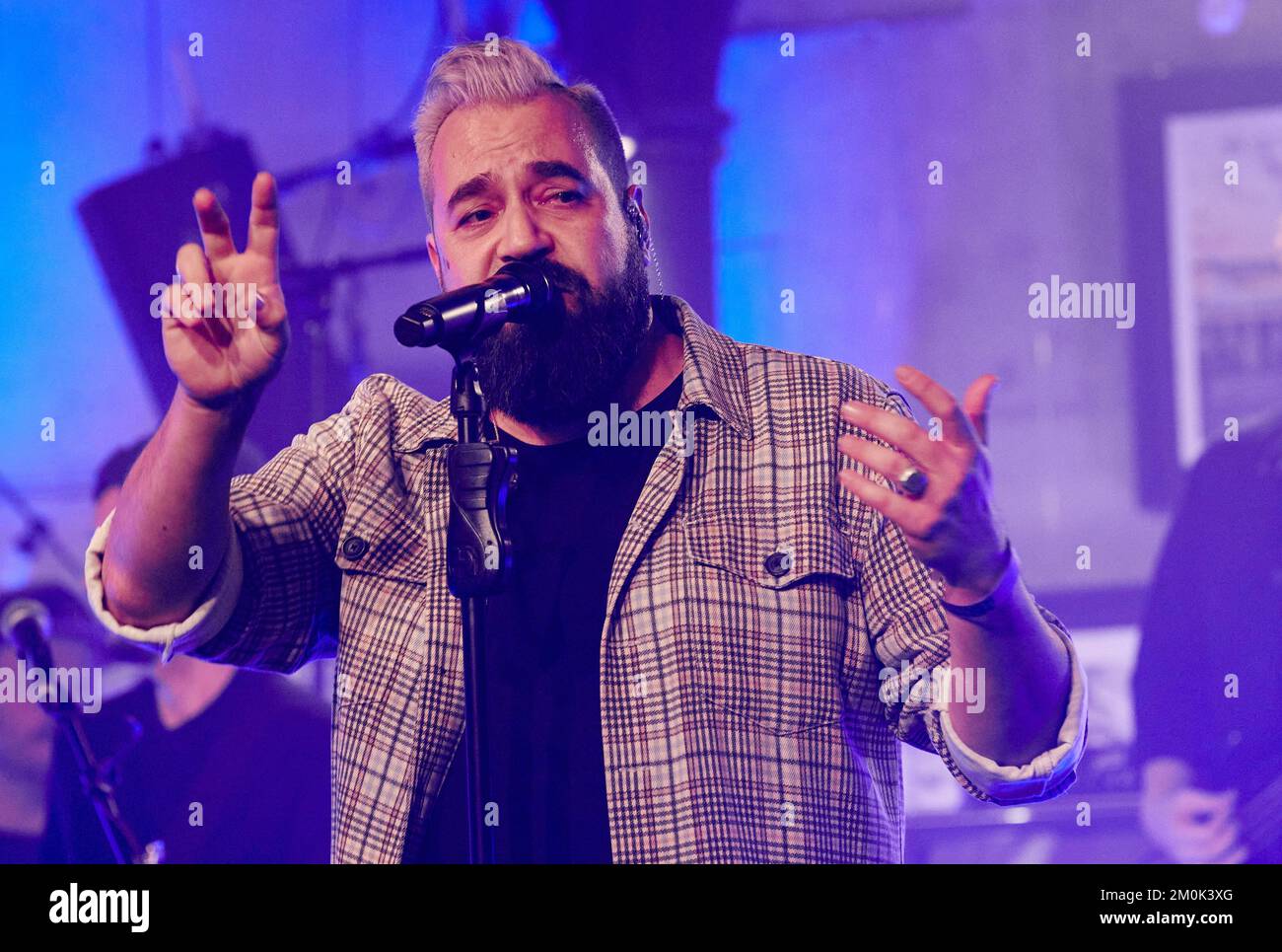 Hamburg, Germany. 06th Dec, 2022. Laith Al-Deen, singer, is on stage at ...