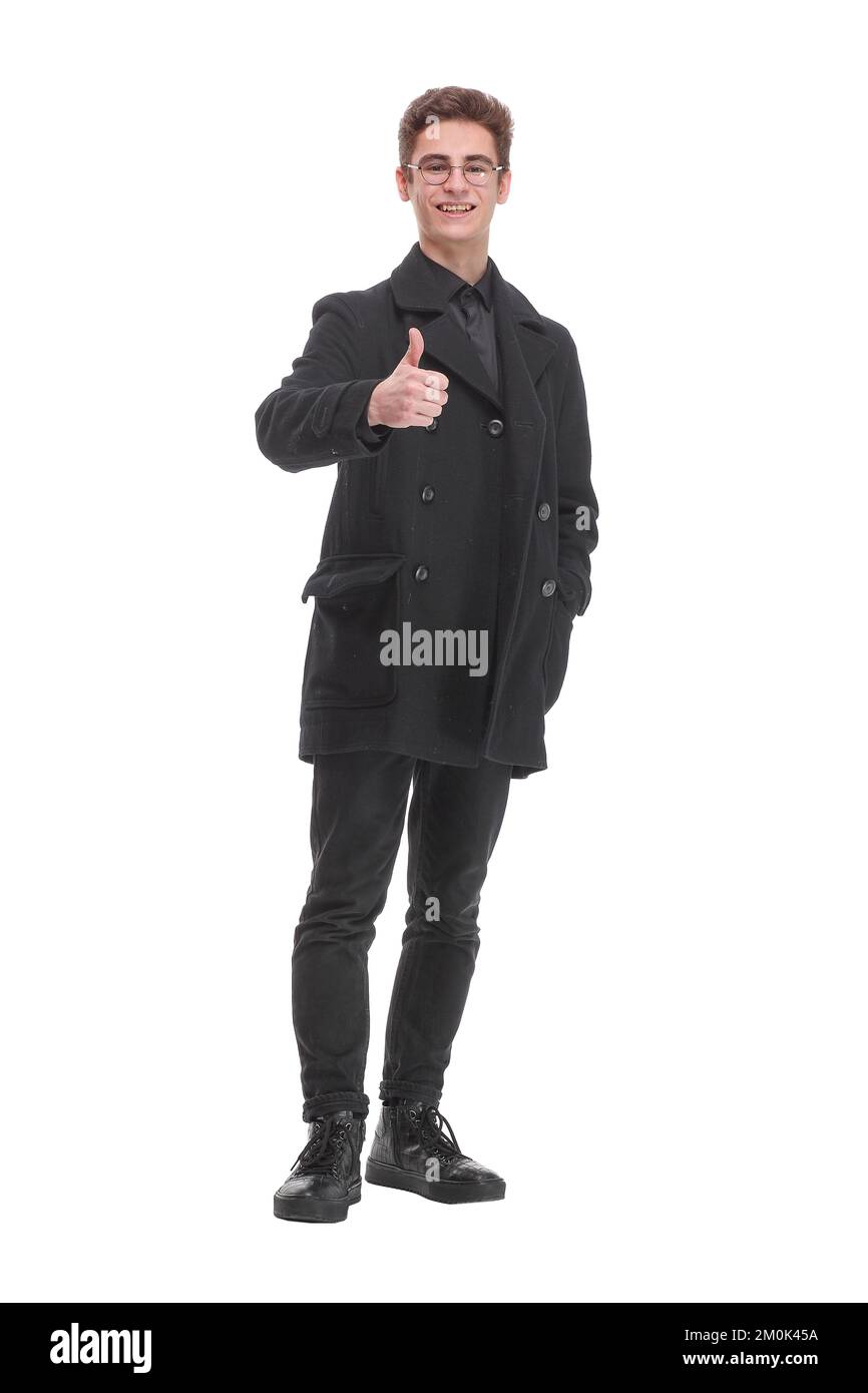 Man black trench coat Cut Out Stock Images & Pictures - Alamy