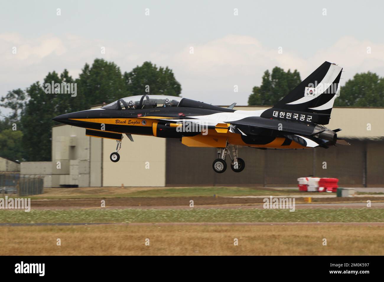 10-0059, a KAI T-50B Golden Eagle of the Black Eagles, the flight ...