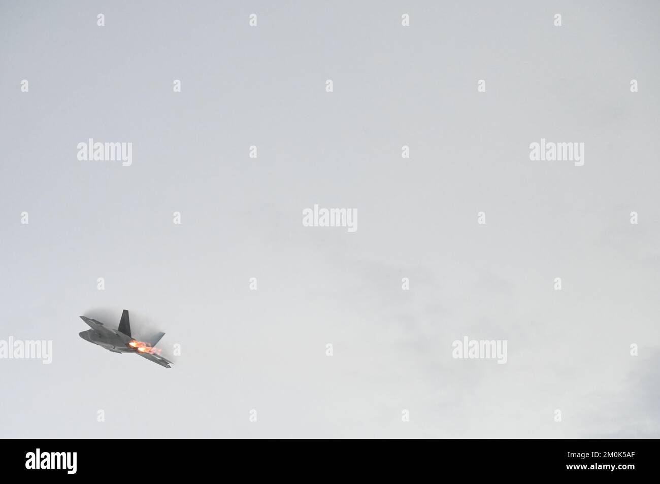Lt. Col Deloney, 302nd Fighter Squadron F-22 Raptor pilot, taking off ...
