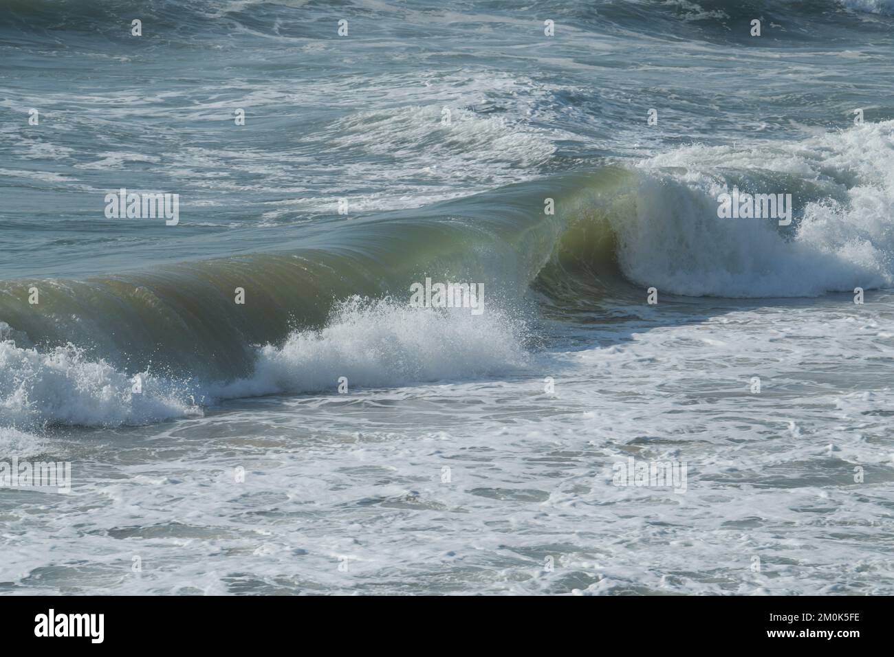 Beautiful minimal landscape, breaking wave, marine water science, earth ...