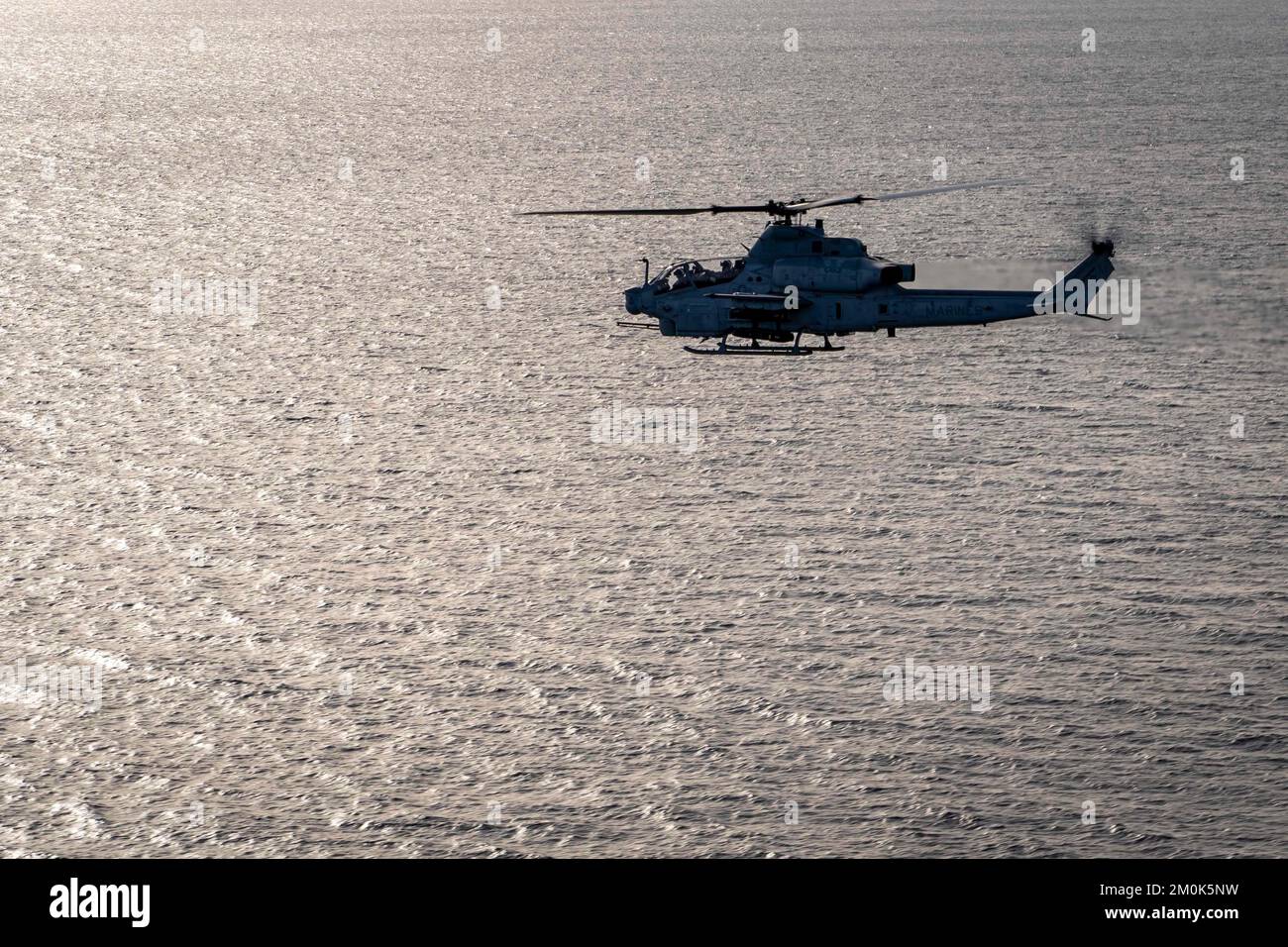 A U.S. Marine Corps AH-1Z Viper with Marine Light Attack Helicopter ...