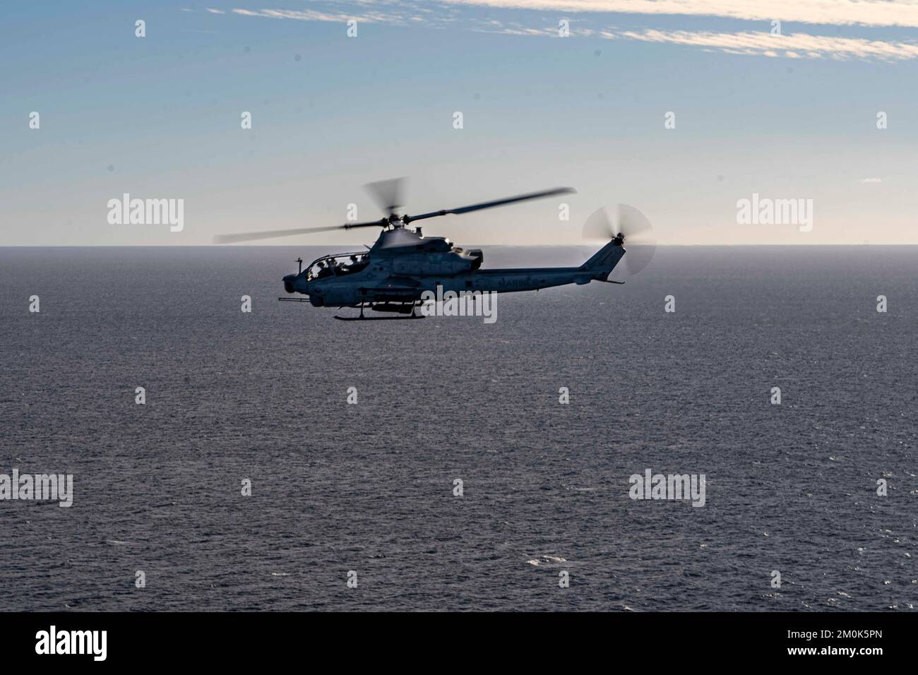 A U.S. Marine Corps AH-1Z Viper with Marine Light Attack Helicopter ...
