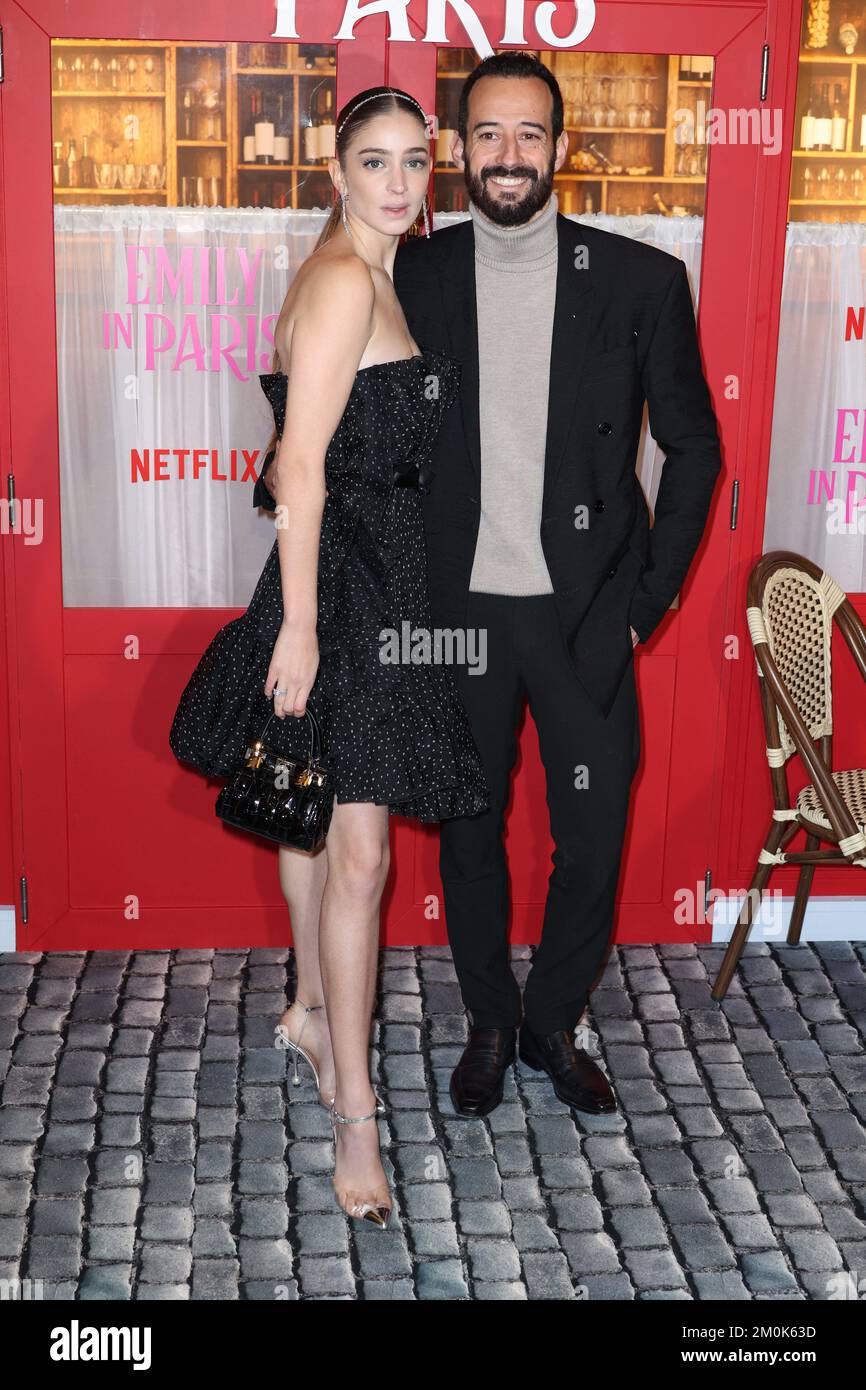 Mathieu Forget and Victoria Dauberville attend the "Emily In Paris" by ...
