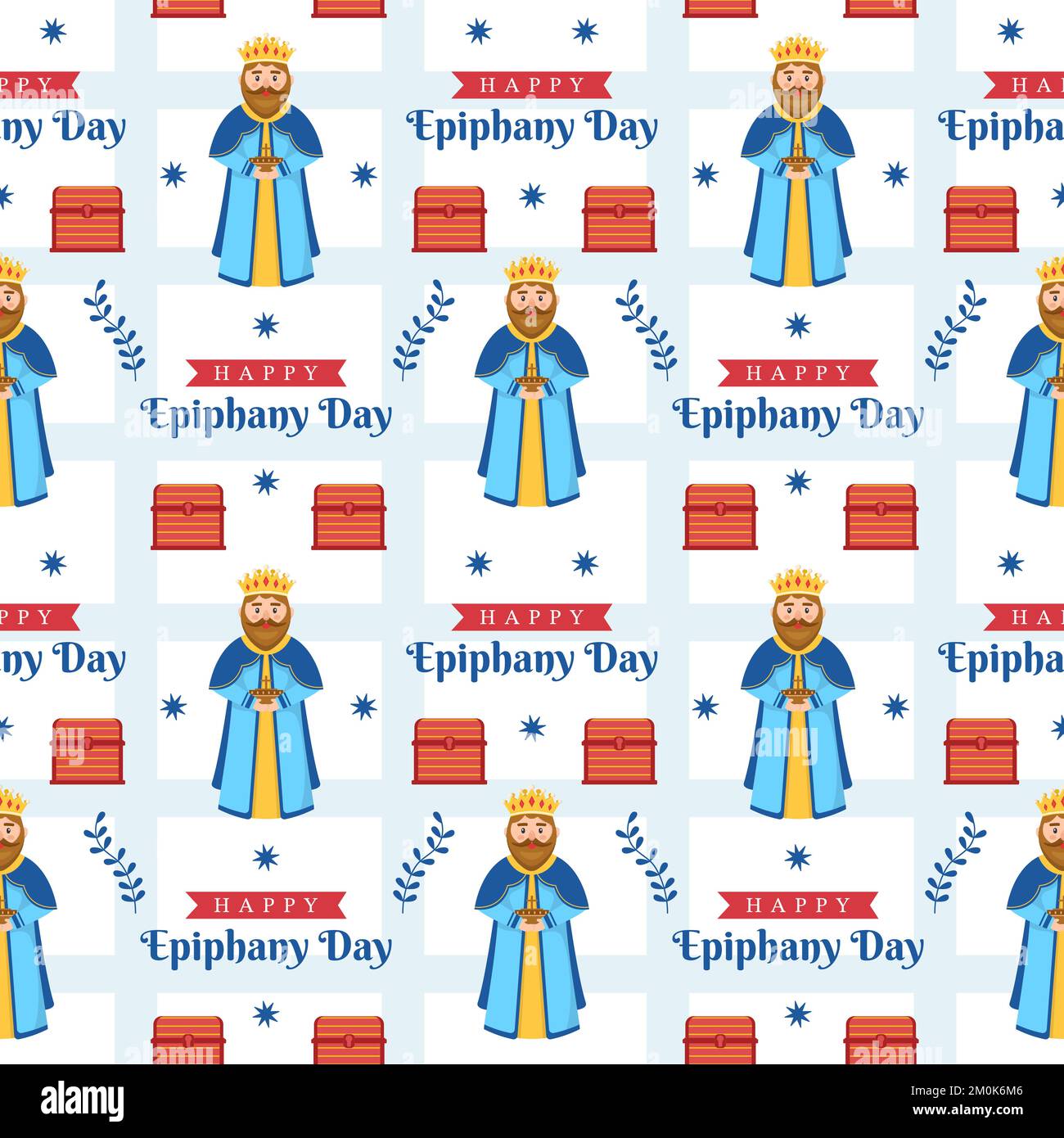 Happy Epiphany Day Seamless Pattern Design Christian Festival to Faith ...