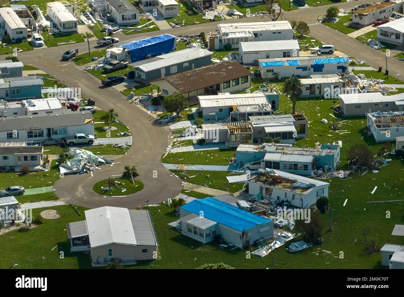 Tornado aftermath aerial hi-res stock photography and images - Alamy