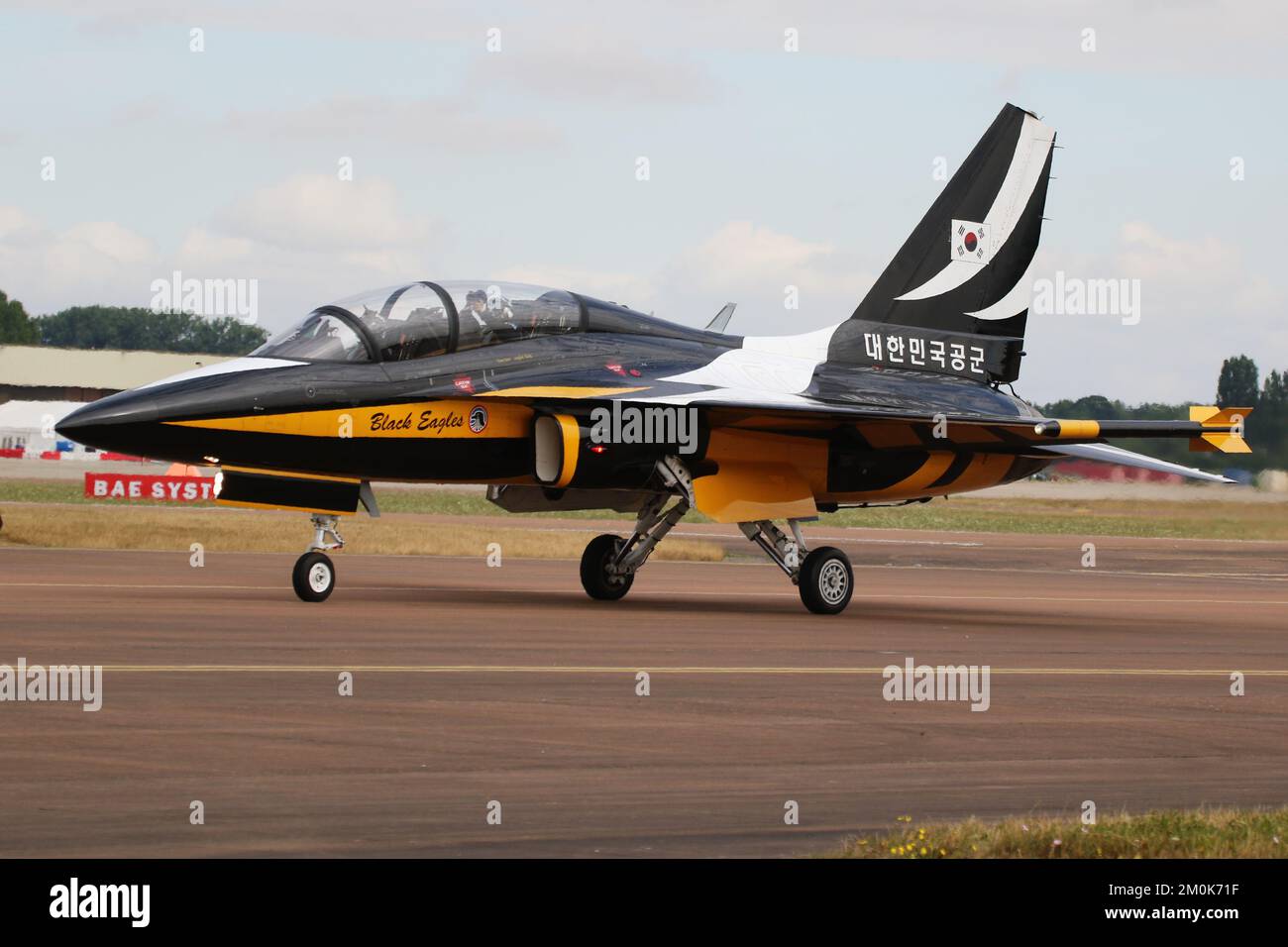 10-0059, a KAI T-50B Golden Eagle of the Black Eagles, the flight ...