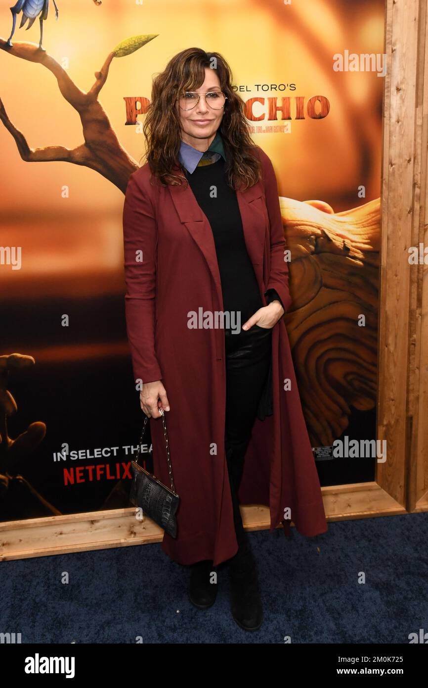 Gina Gershon atttends Guillermo Del Toro's Pinocchio premiere held at ...