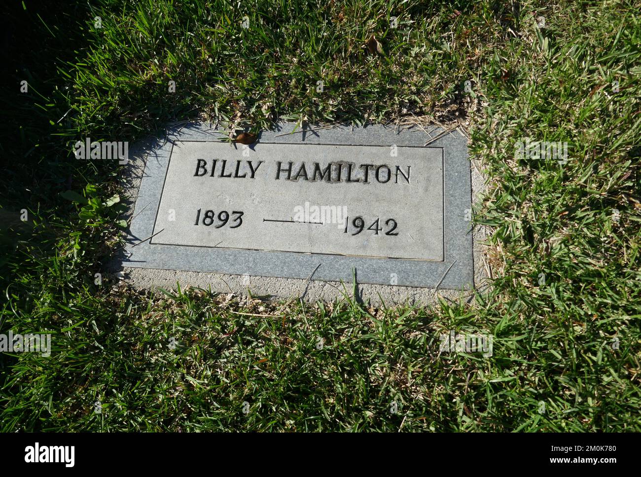 Los Angeles, California, USA 3rd December 2022 Billy Hamilton's Grave ...