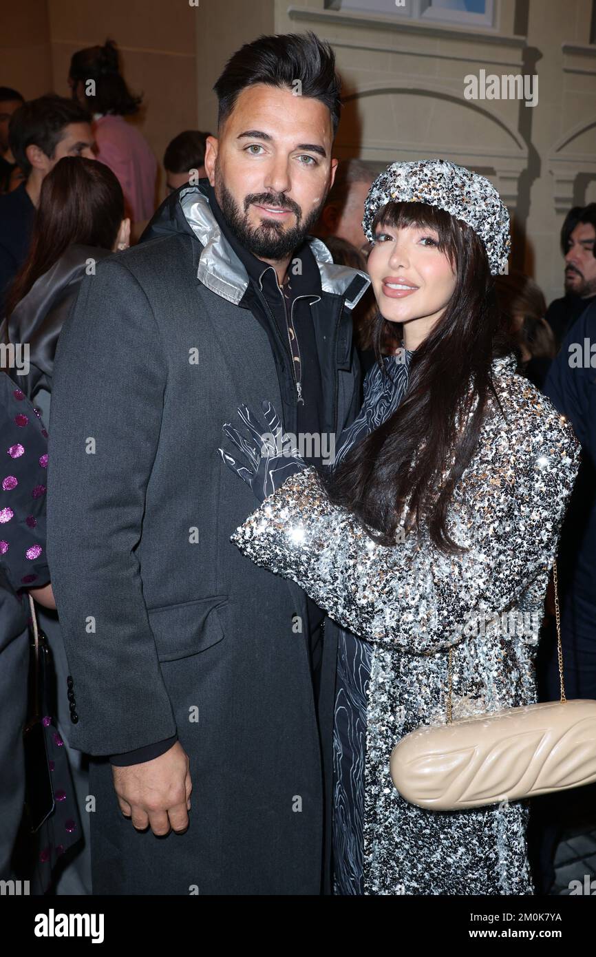 Nabilla Vergara and Thomas Vergara attend the "Emily In Paris" by ...