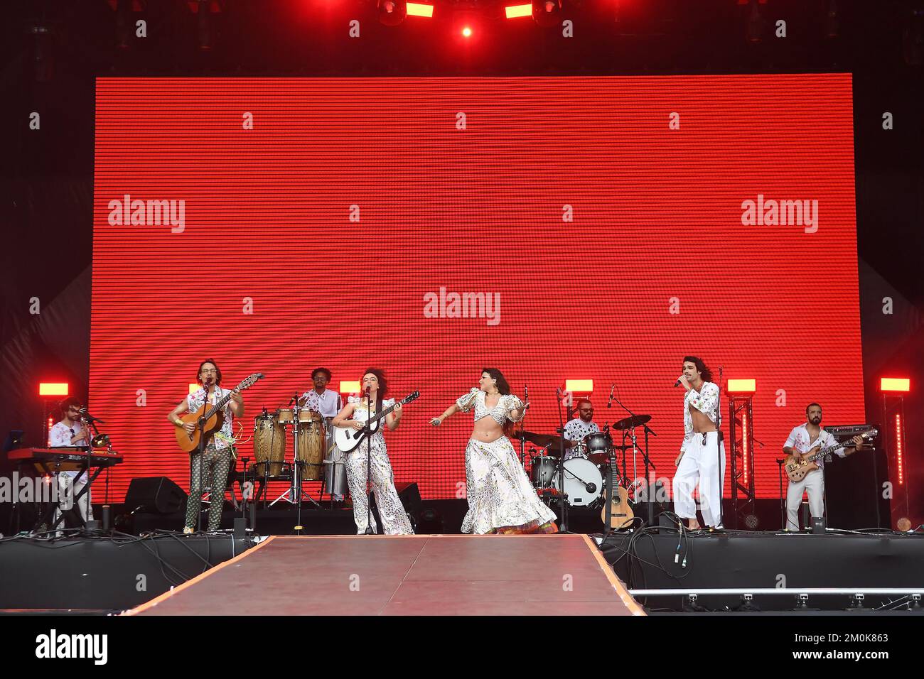 Rio de Janeiro, Brazil,September 10, 2022. Banda Bala Desejo, during a ...