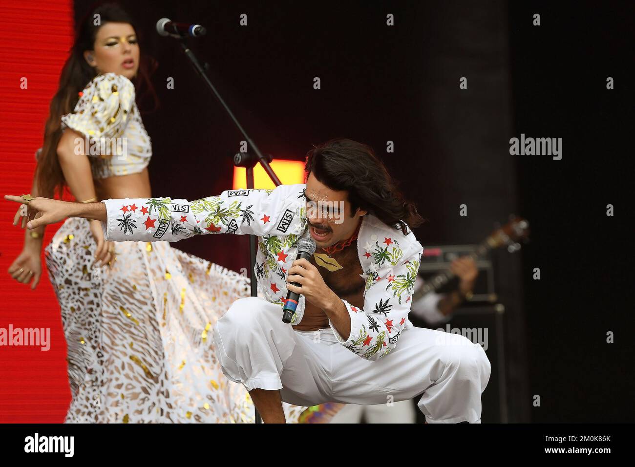 Rio de Janeiro, Brazil,September 10, 2022. Singer Zé Ibarra of the band ...