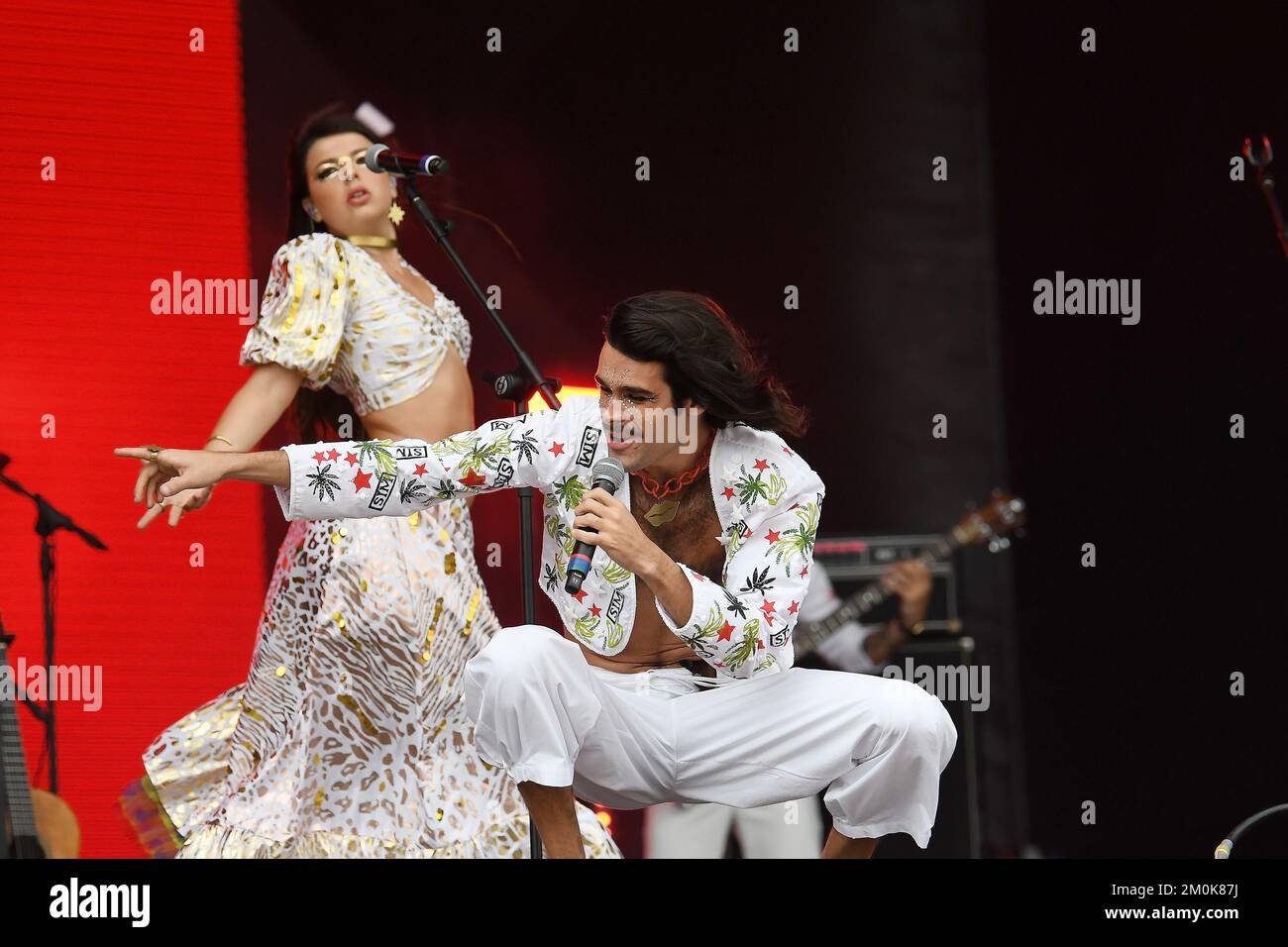 Rio de Janeiro, Brazil,September 10, 2022. Singer Zé Ibarra of the band ...
