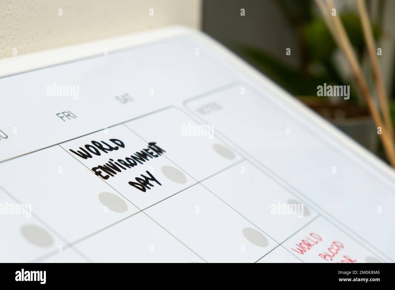 WORLD ENVIRONMENT DAY on calendar to remind important event or holiday ...