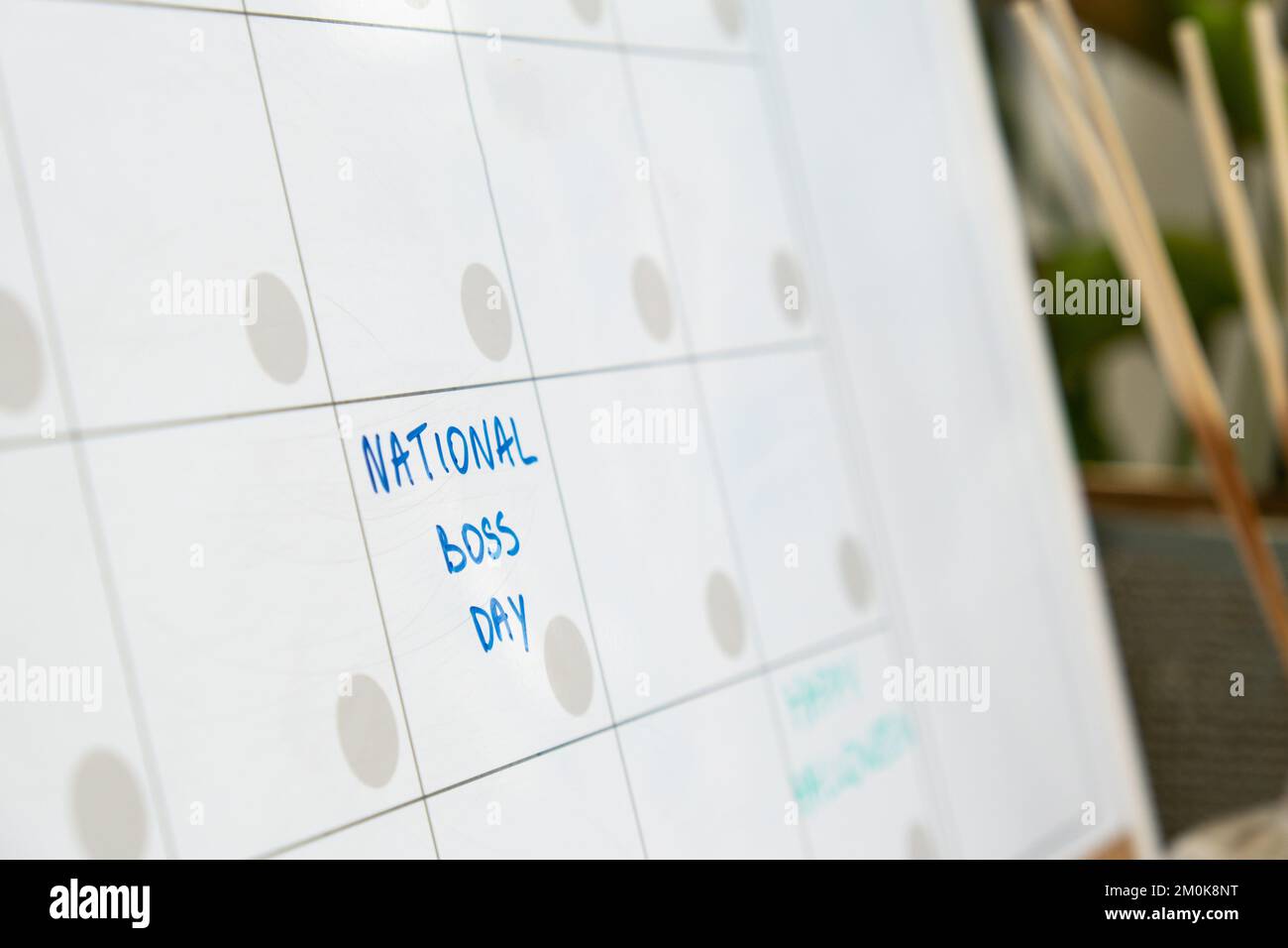 NATIONAL BOSS DAY on calendar to remind important event or holiday ...
