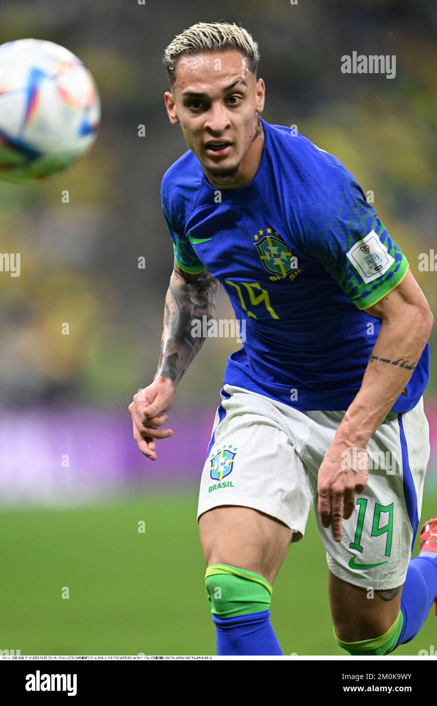 Antony of Brazil during the FIFA World Cup Qatar 2022 Group G soccer ...