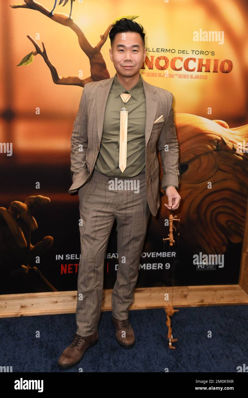 David Ma atttends Guillermo Del Toro's Pinocchio premiere held at the ...