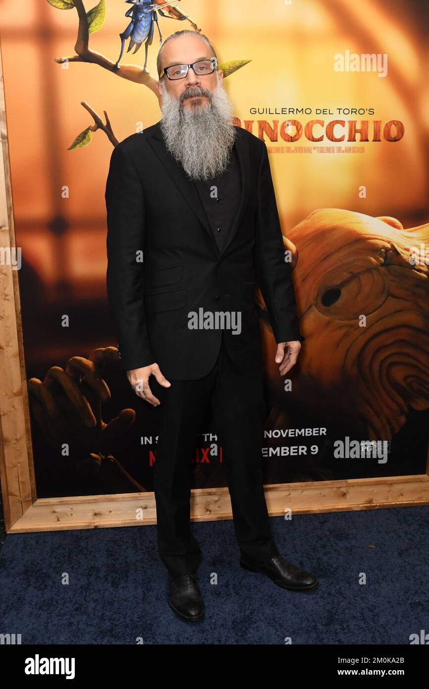 Gris Grimly atttends Guillermo Del Toro's Pinocchio premiere held at ...