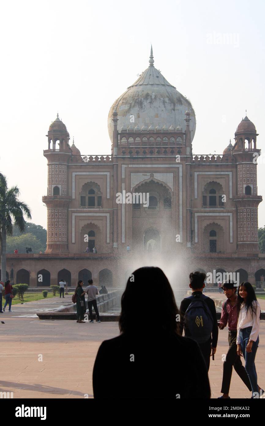 Gorgeous view of Safdarjung's Tomb in Delhi, India. Beautiful red ...
