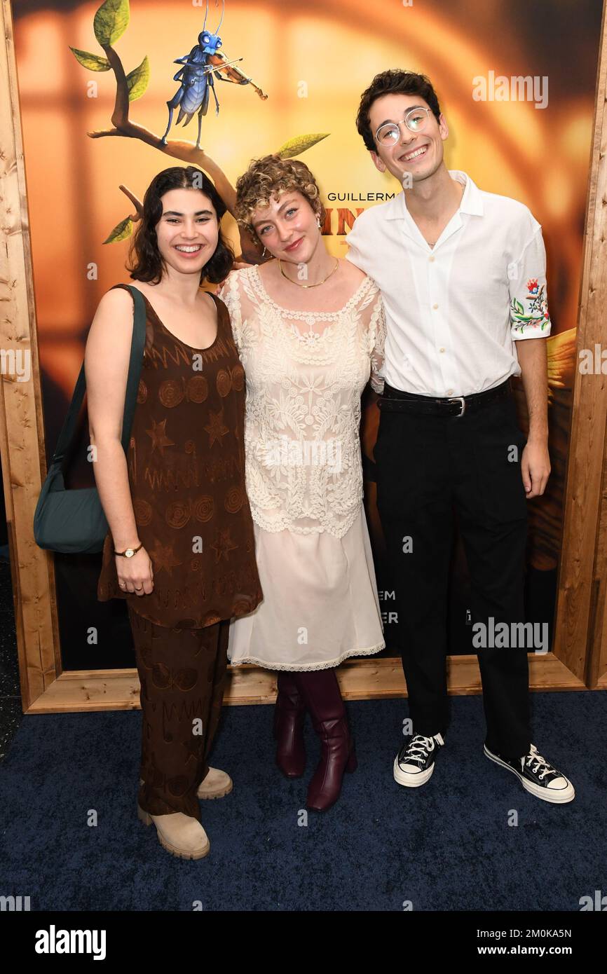 Julia Ty Goldberg, Charlotte Weinman and Julian Shapiro-Barnum atttend ...