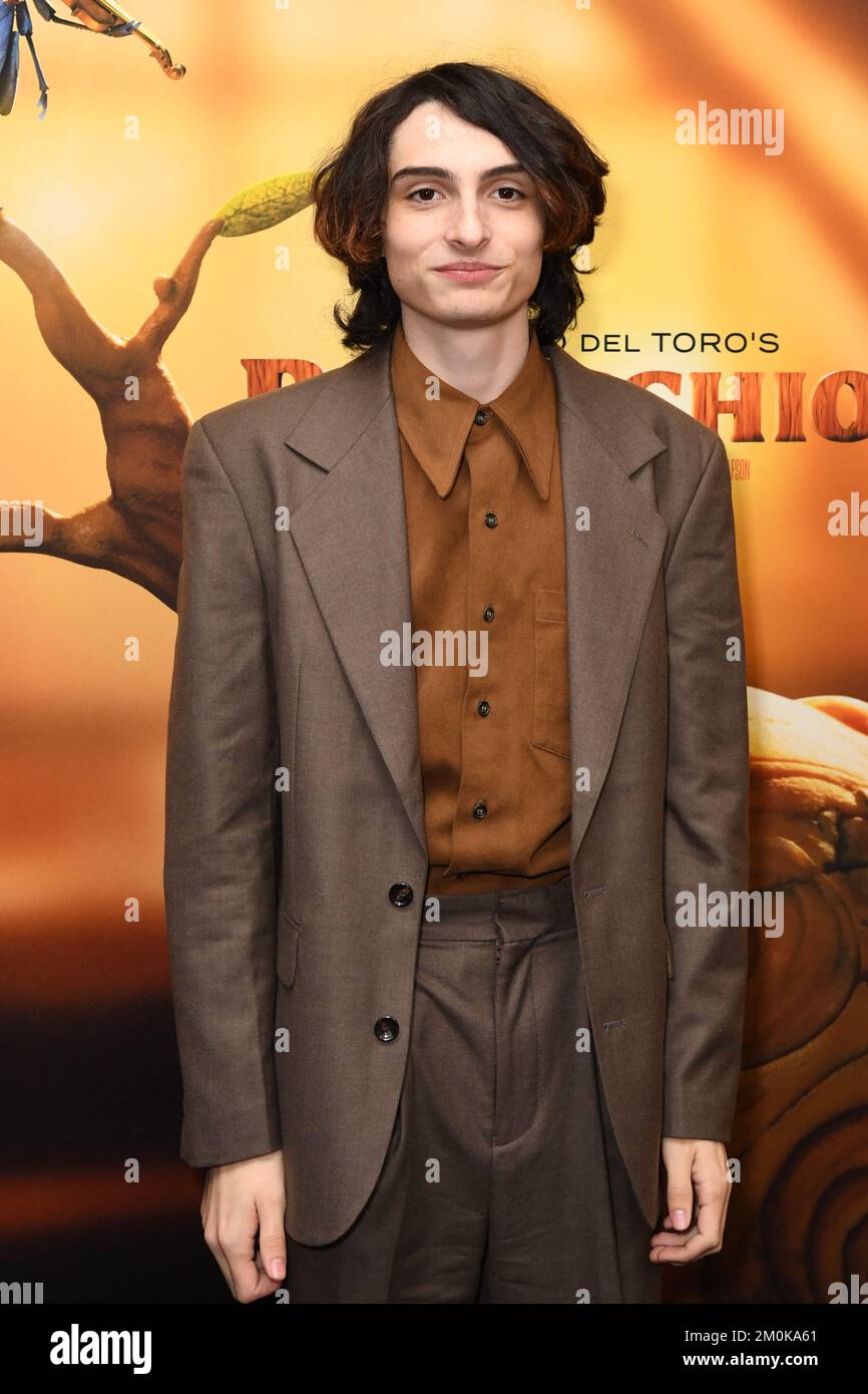Finn Wolfhard atttends Guillermo Del Toro's Pinocchio premiere held at ...