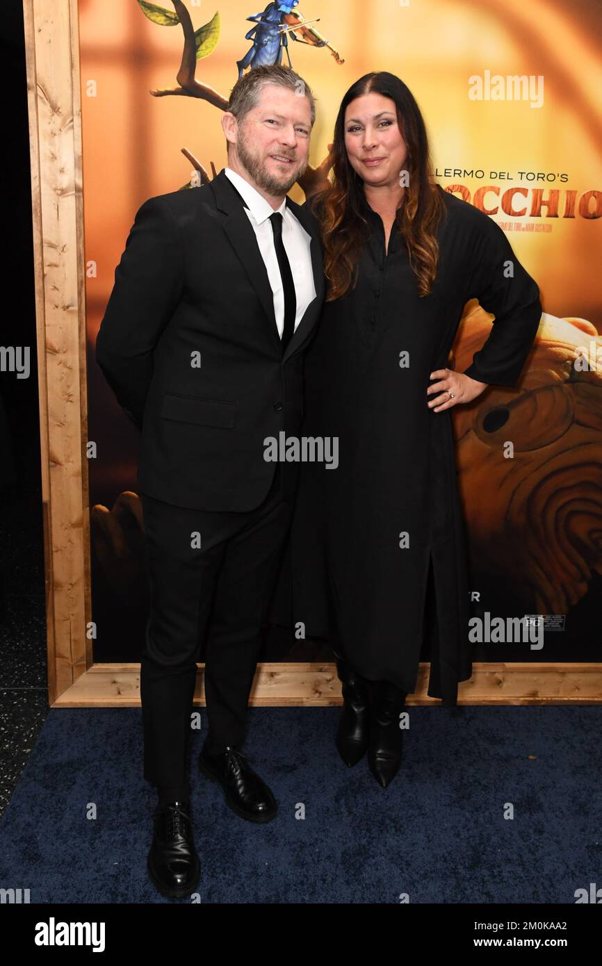 Corey Campodonico and Dominique Campodonico atttend Guillermo Del Toro ...