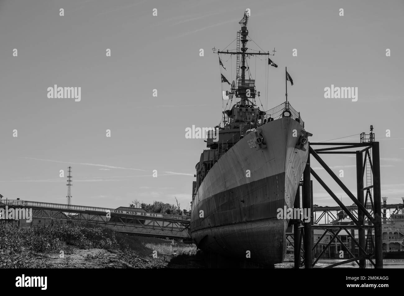 Uss kidd veterans memorial Black and White Stock Photos & Images - Alamy
