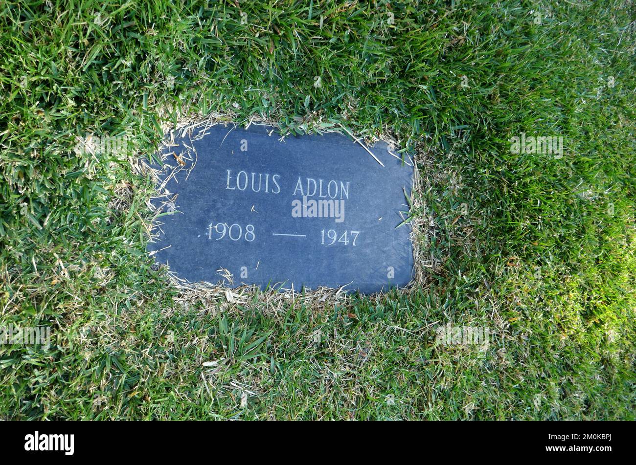 Los Angeles, California, USA 3rd December 2022 Actor Louis Adlon's Grave in Garden of Legends at ...