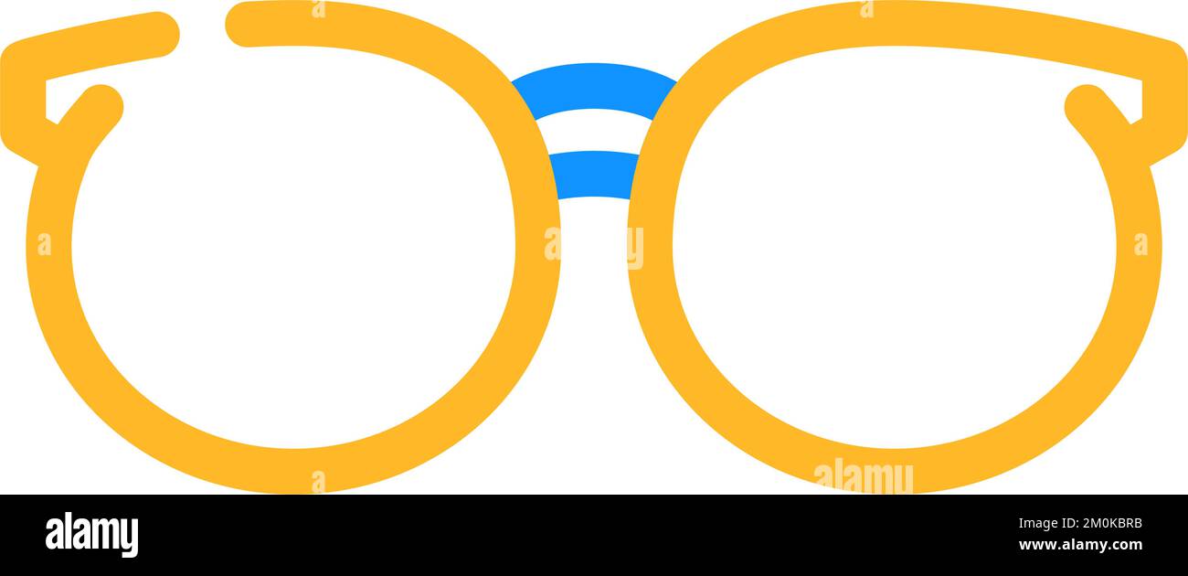 geek glasses frame color icon vector illustration Stock Vector Image ...