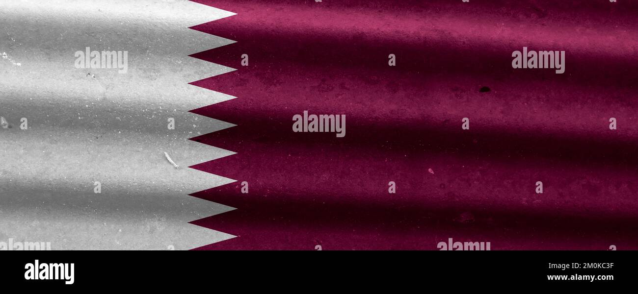 qatar flag texture as background Stock Photo - Alamy