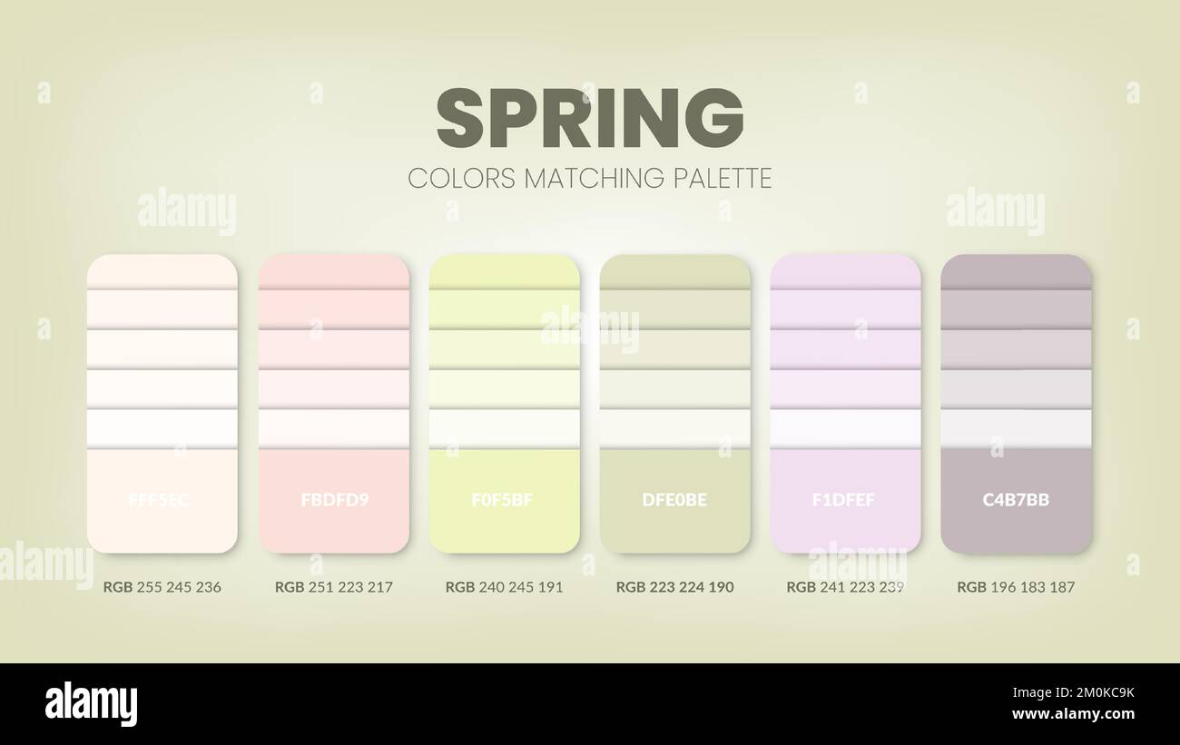 Color palette in a Spring colour theme collections. Color scheme or ... Color palette in a Spring colour theme collections. Color scheme or ...